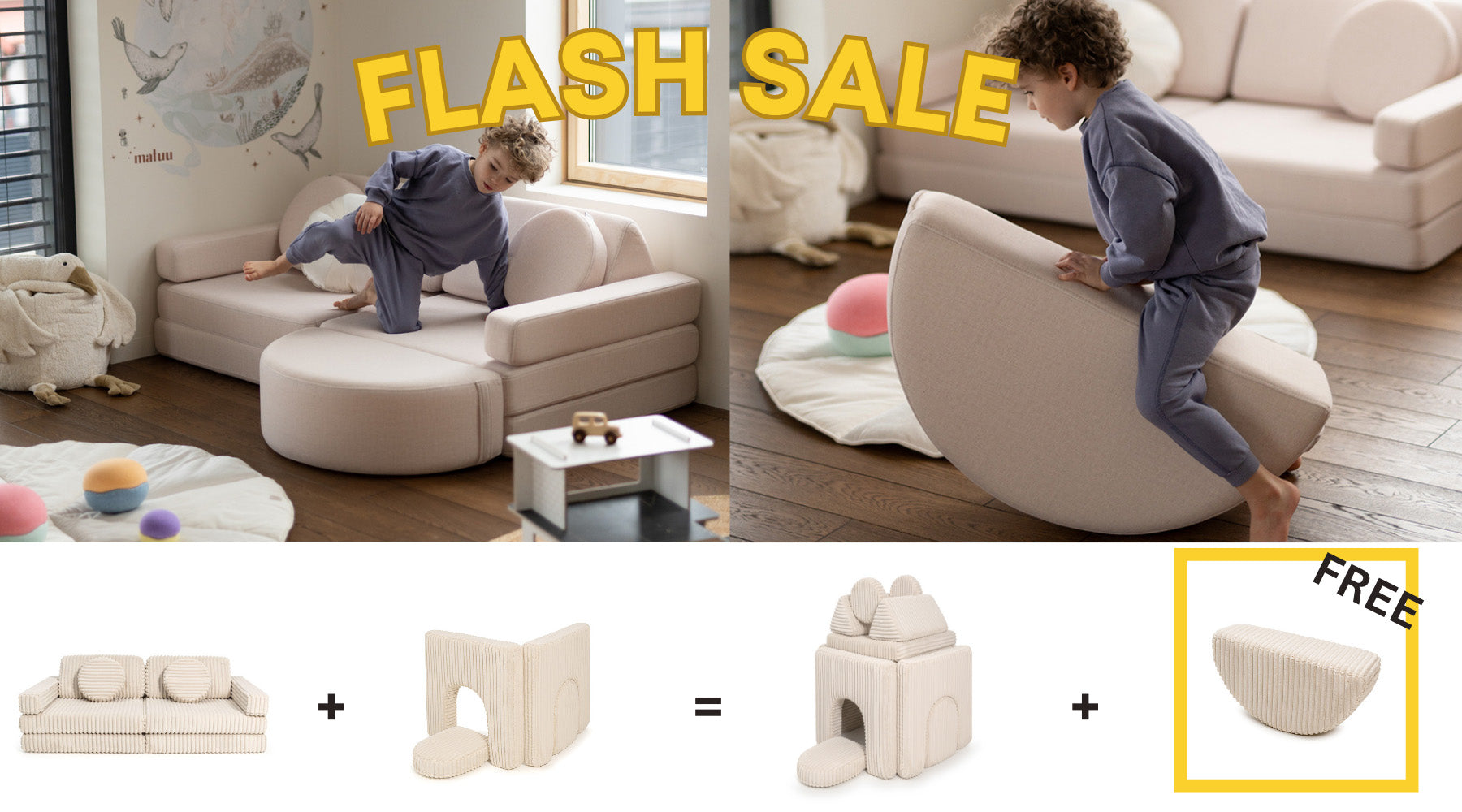 Shappy - Spielsofa für kreatives Spielen zu Hause